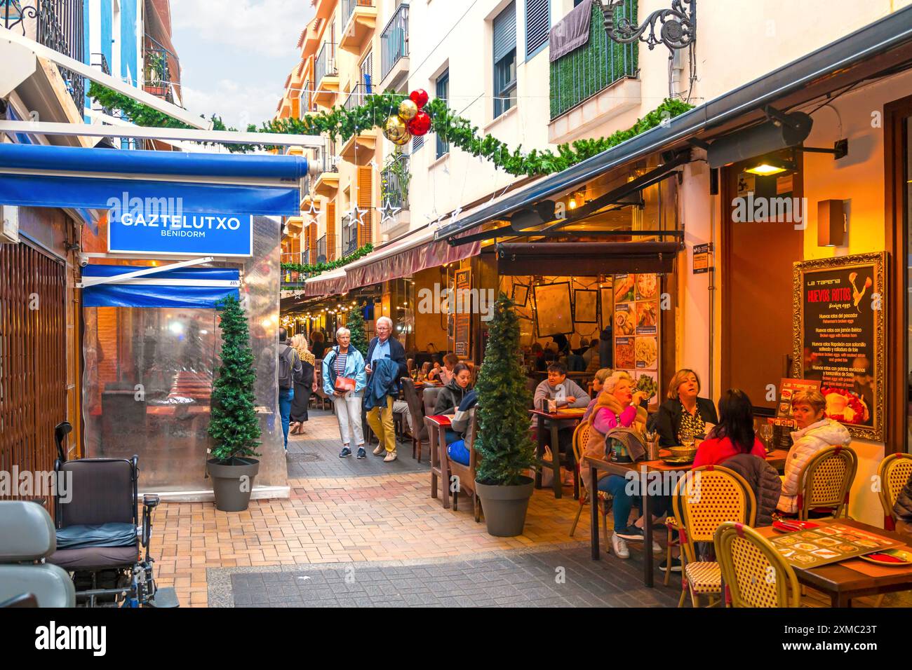 Benidorm, Spain - 03 december 2023: view with small and picturesque ...