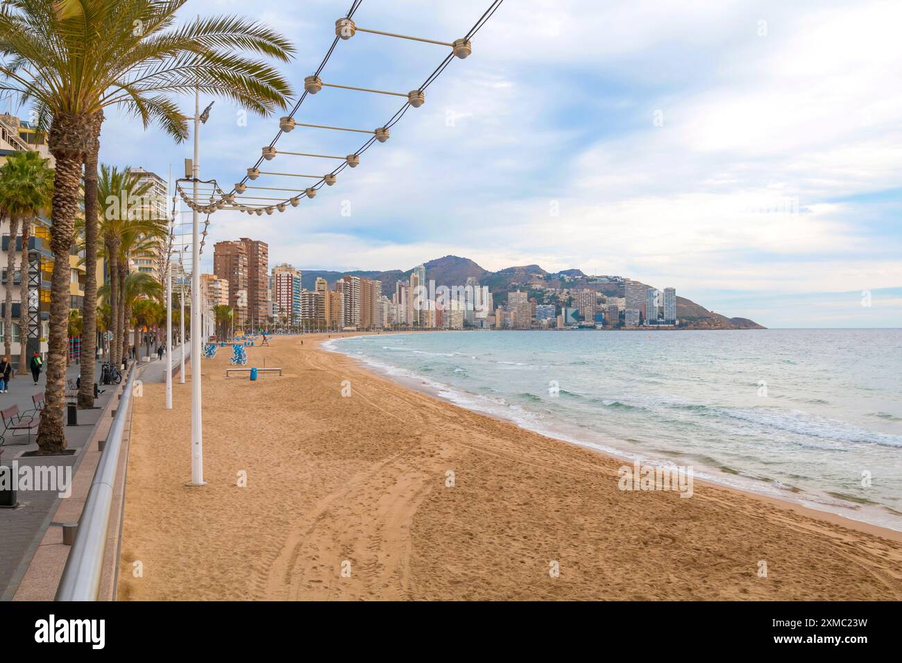 Benidorm, Spain - 04 december 2023: Рanoramic seascape view of summer ...