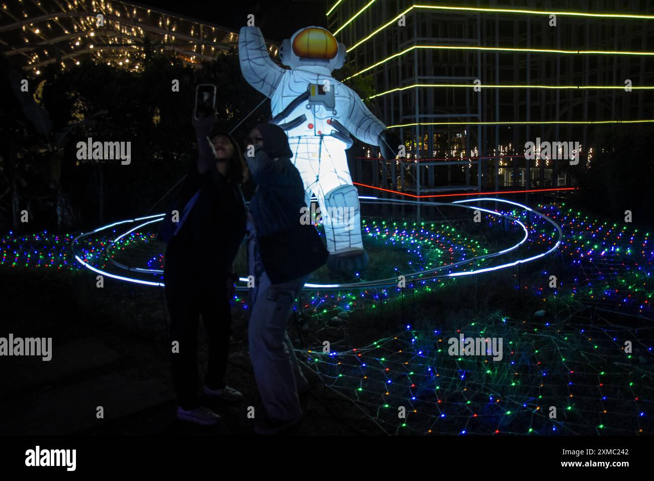 People visit the galaxy playground at Paris Van Java Resort Lifestyle ...