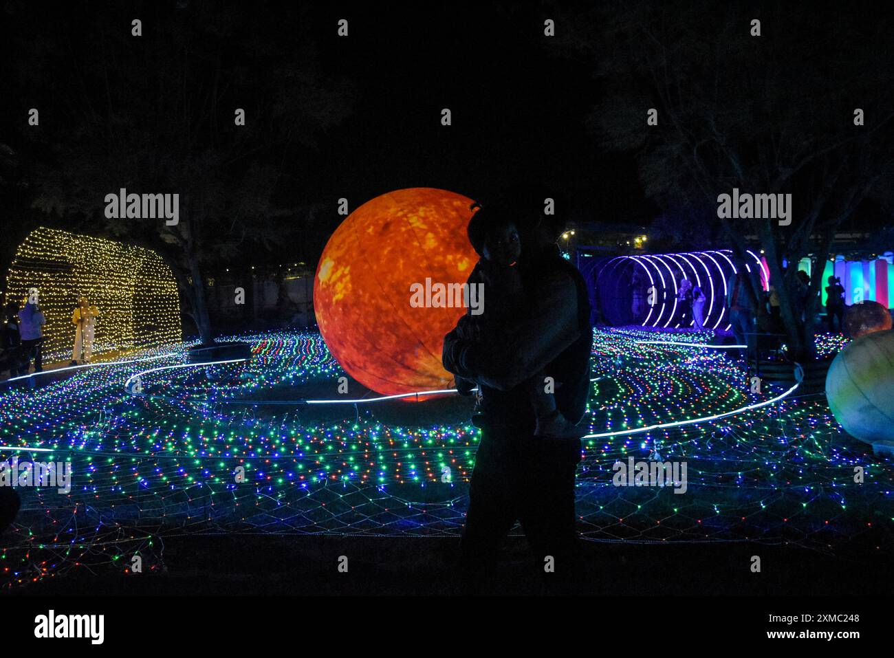 People visit the galaxy playground at Paris Van Java Resort Lifestyle ...