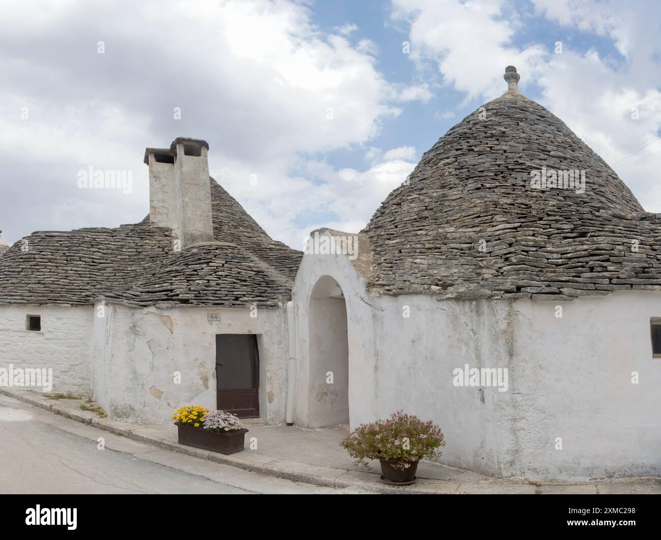 White Limestone Houses Italy