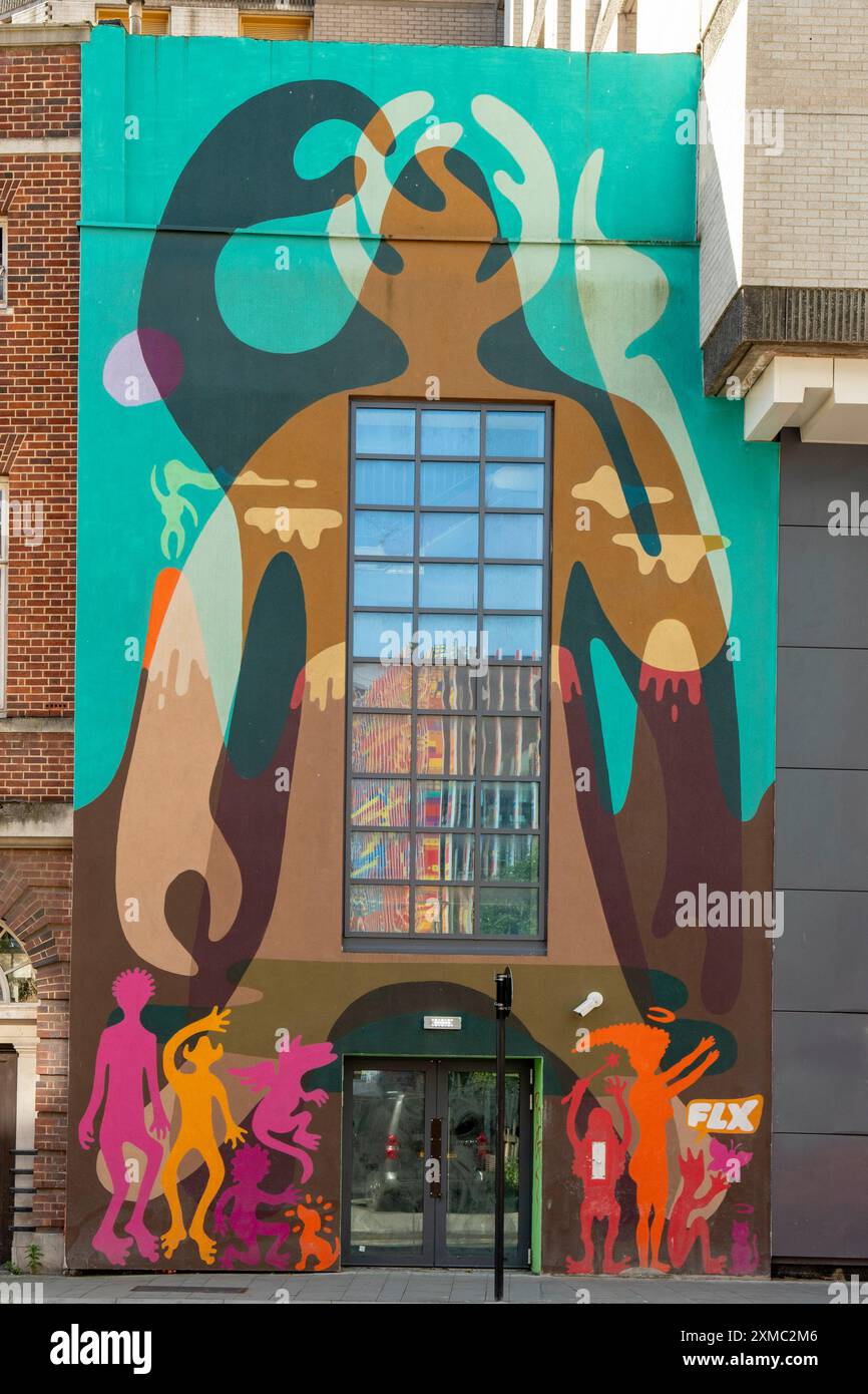 Street Art by FLX, Bristol, Somerset, England Stock Photo - Alamy