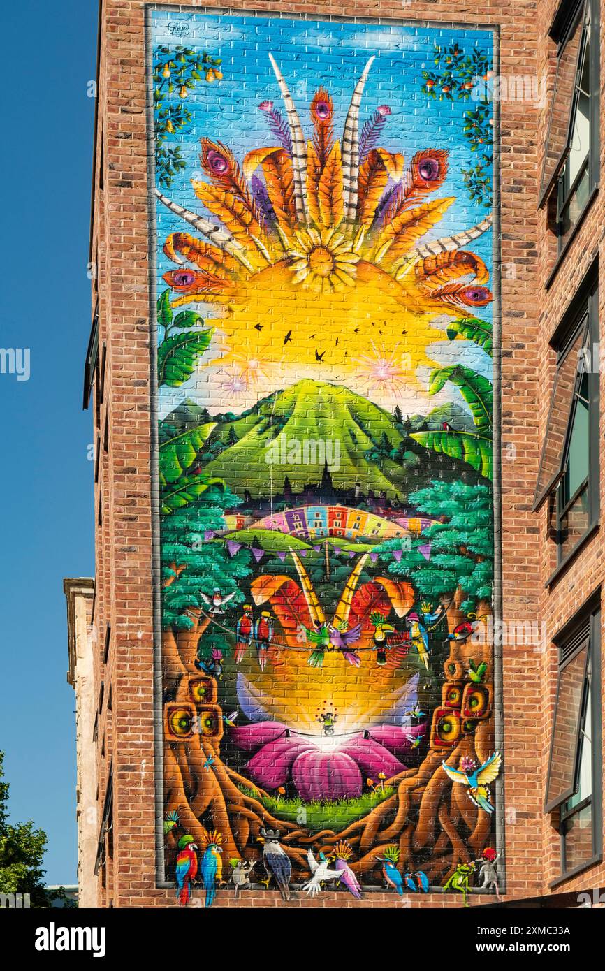 Volcano Street Art, Bristol, Somerset, England Stock Photo - Alamy