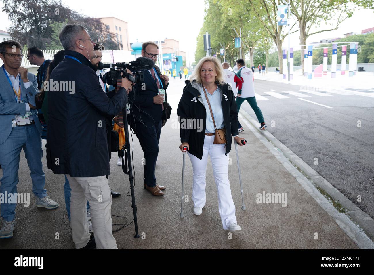 Paris, France. 27th July, 2024. Olympics, Paris 2024, Federal Minister ...