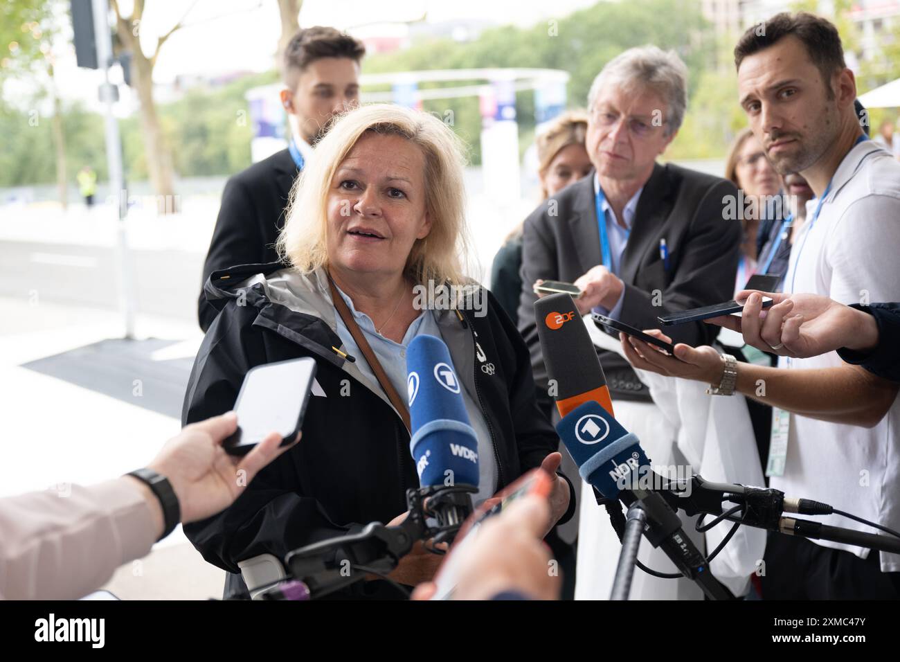 Paris, France. 27th July, 2024. Olympics, Paris 2024, Federal Minister ...
