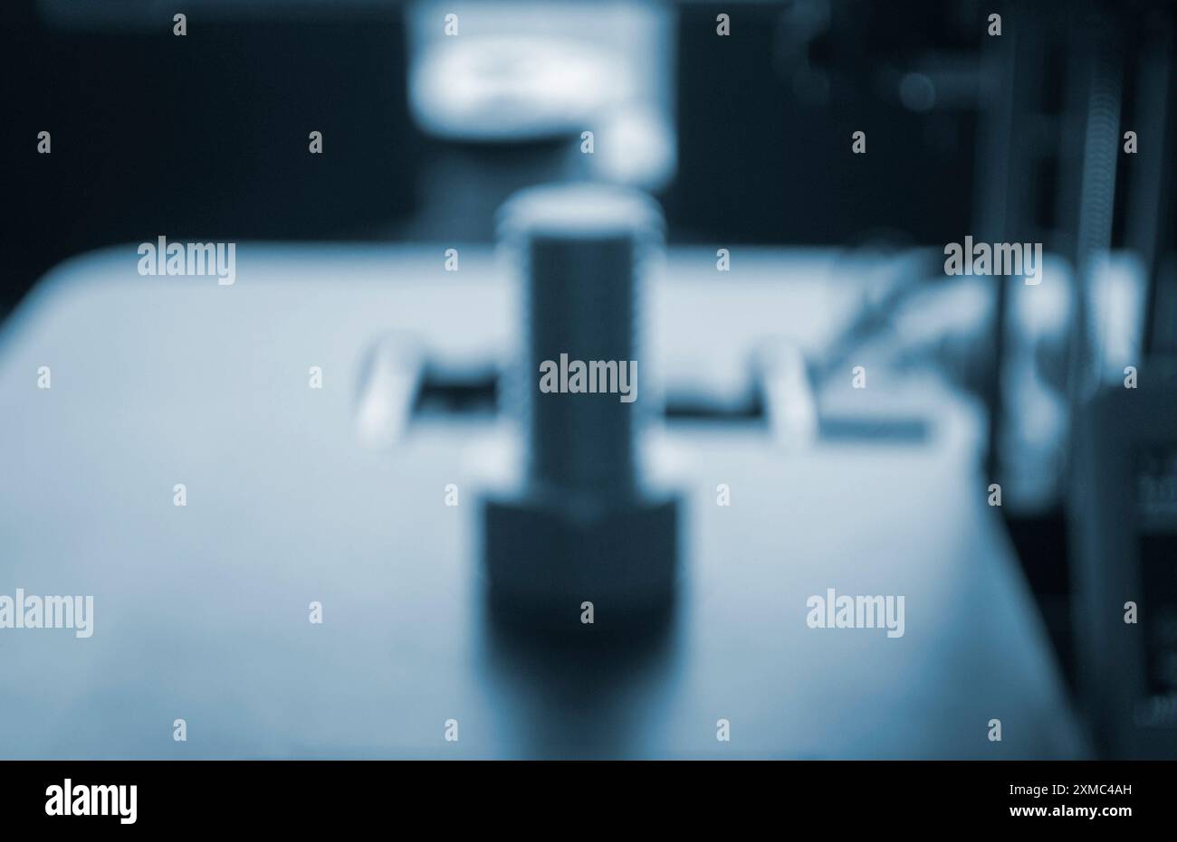 3D printer printing prototype of bolt from molten plastic. Creating ...