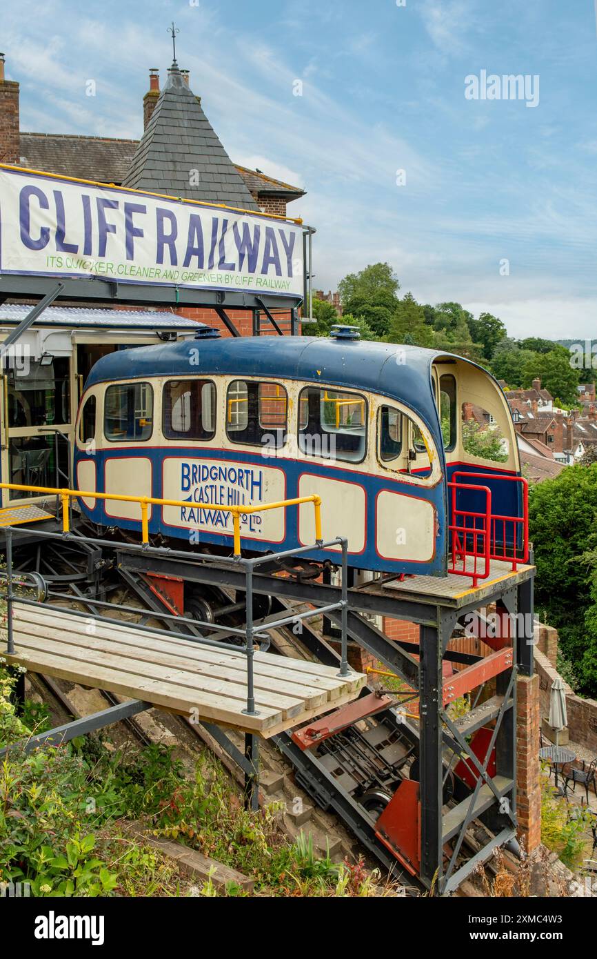 Cliff Railway, Bridgnorth, Worcestershire, England Stock Photo - Alamy