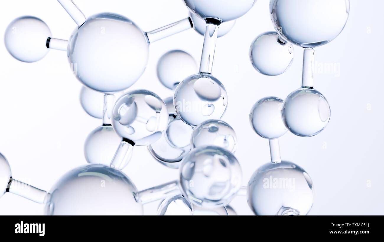 molecules or atoms, molecular structure, biochemical. chemical formula ...