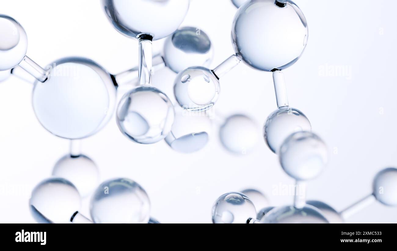 molecules or atoms, molecular structure, biochemical. chemical formula ...