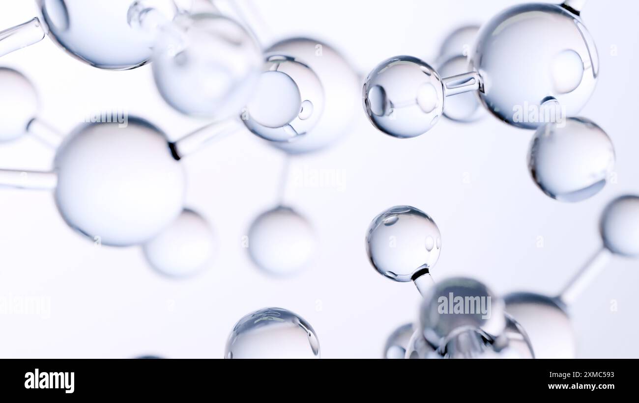 molecules or atoms, molecular structure, biochemical. chemical formula ...