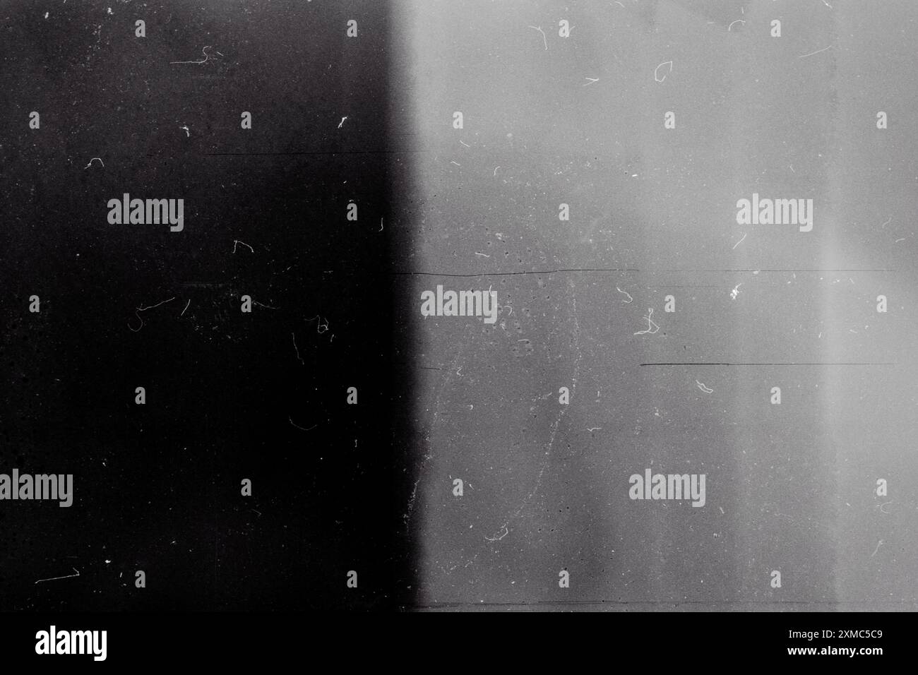 Blank grained film strip texture background with heavy grain, dust and ...