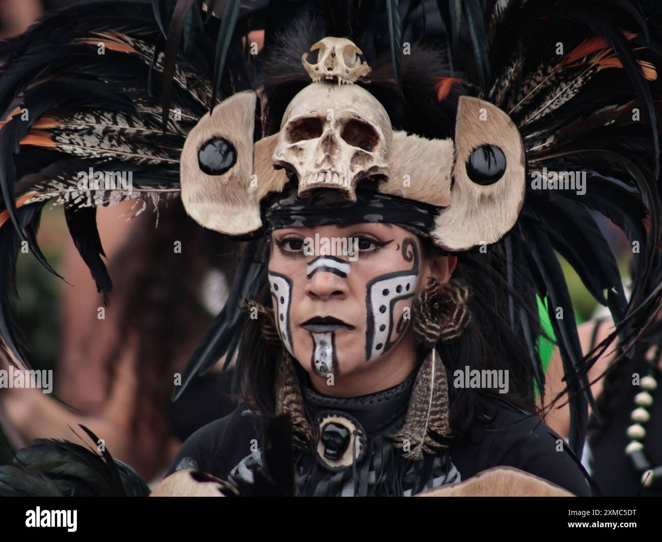 Mexico City, Mexico. 26th July, 2024. Groups of Pre-Hispanic Dancers ...