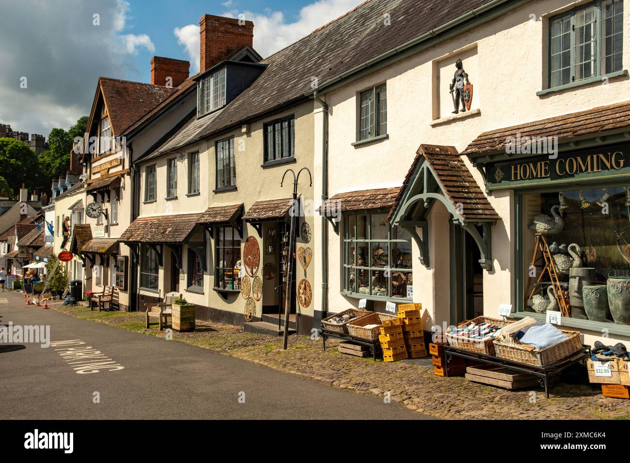 High Street, Dunster, Somerset, England Stock Photo - Alamy