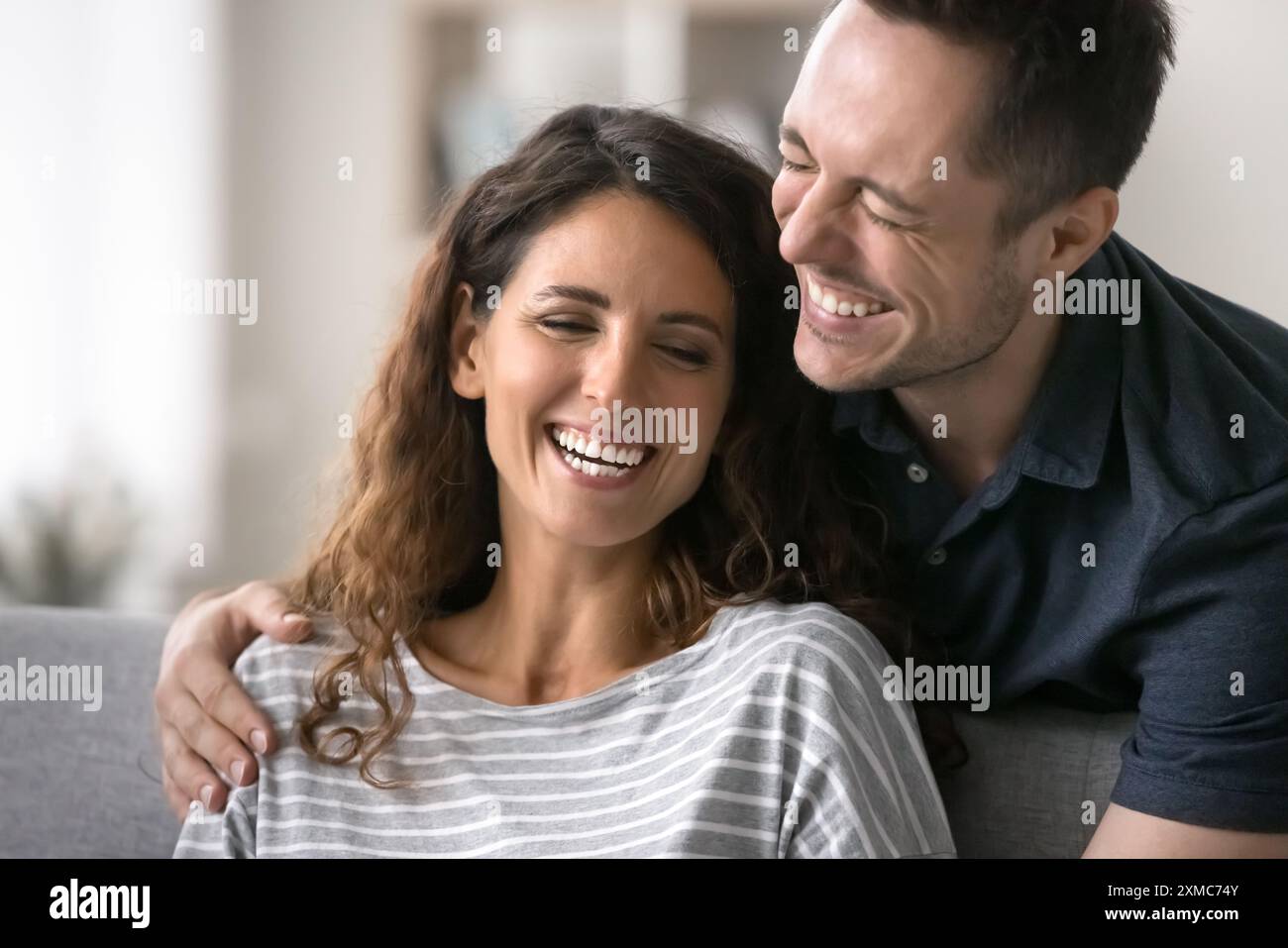 Joyful couple marriage joking hi-res stock photography and images - Alamy
