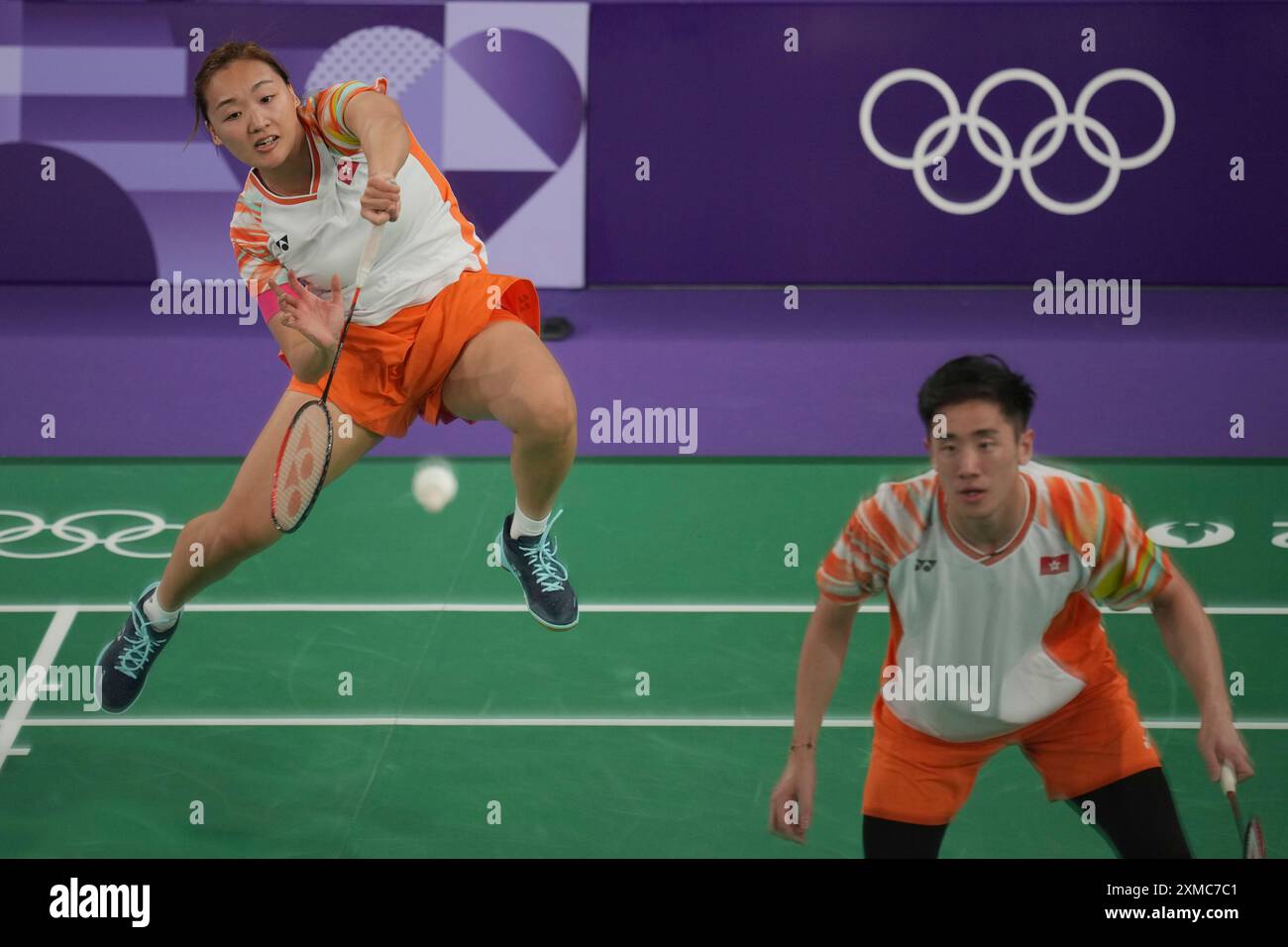 Hong Kong's Tang Chun Man, right, and Tse Ying Tsuet play against ...