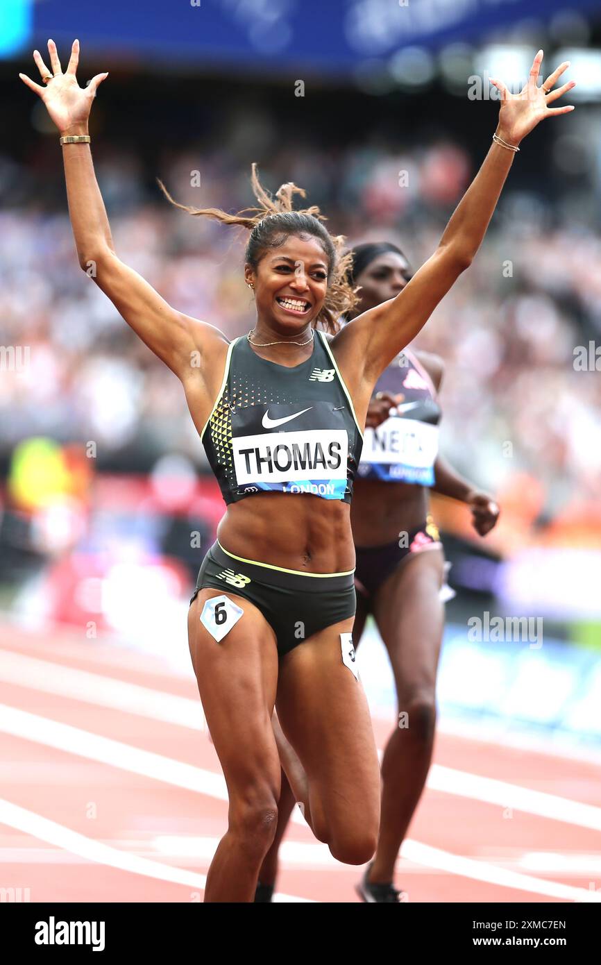 Gabrielle THOMAS (United States of America), winning the Women's 200m ...