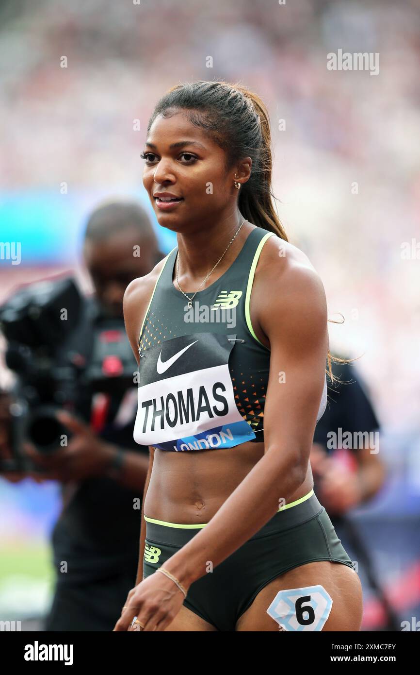 Gabrielle THOMAS (United States of America), after winning in the Women ...