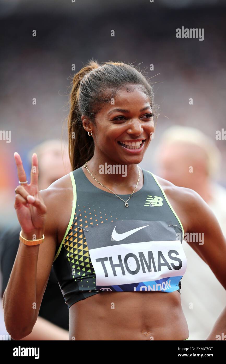 Gabrielle THOMAS (United States of America), after winning in the Women ...
