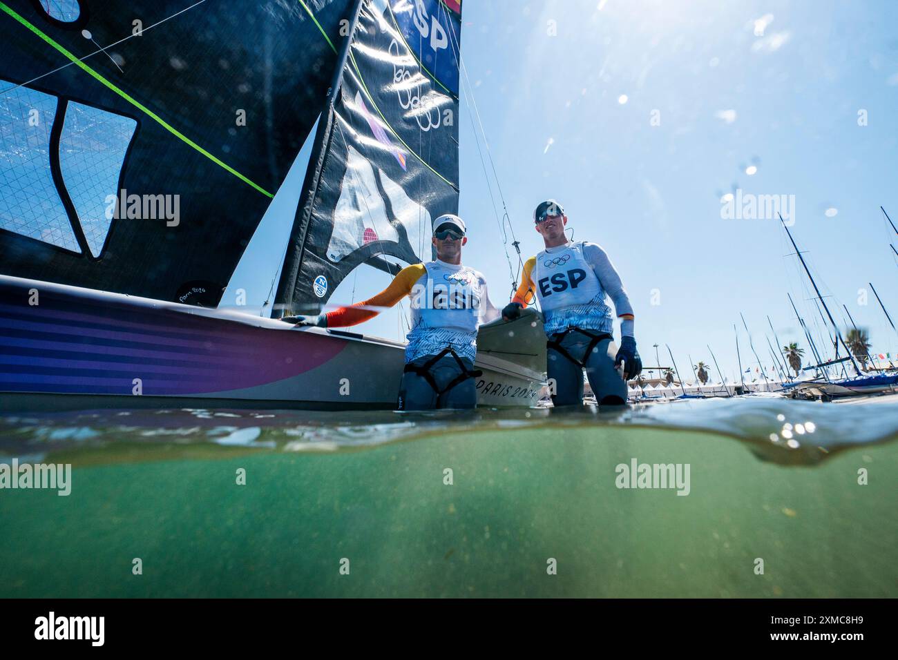 Spain's Diego Botin Le Chever, left, and Florian Trittel Paul, pose for a portrait before ...