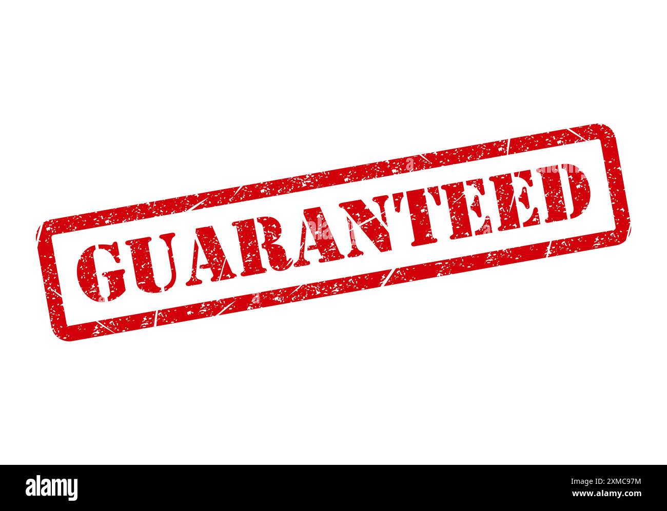 Guaranteed stamp symbol, label sticker sign button, text banner vector ...