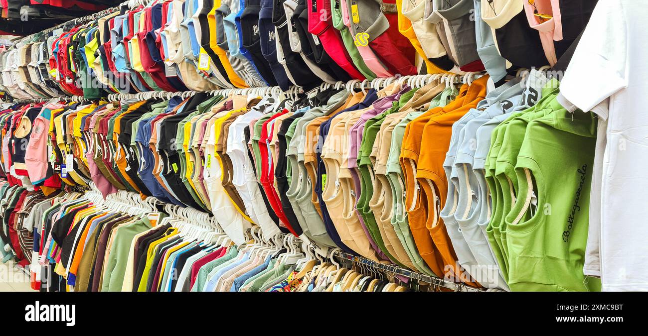 Interior of a al mahar garments store in shopping center in plaza mall ...