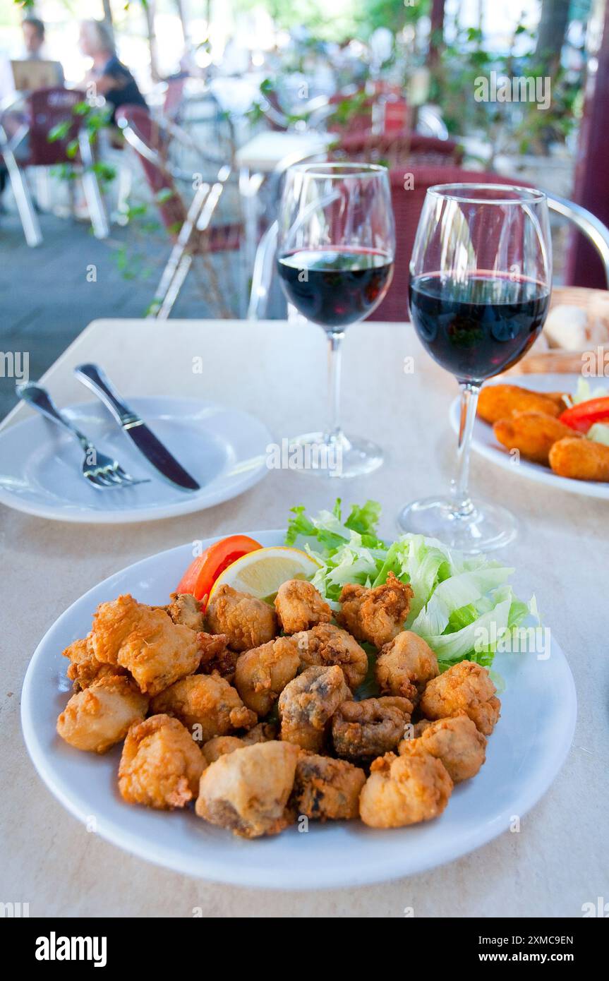 Cazon en adobo serving. Spain Stock Photo - Alamy