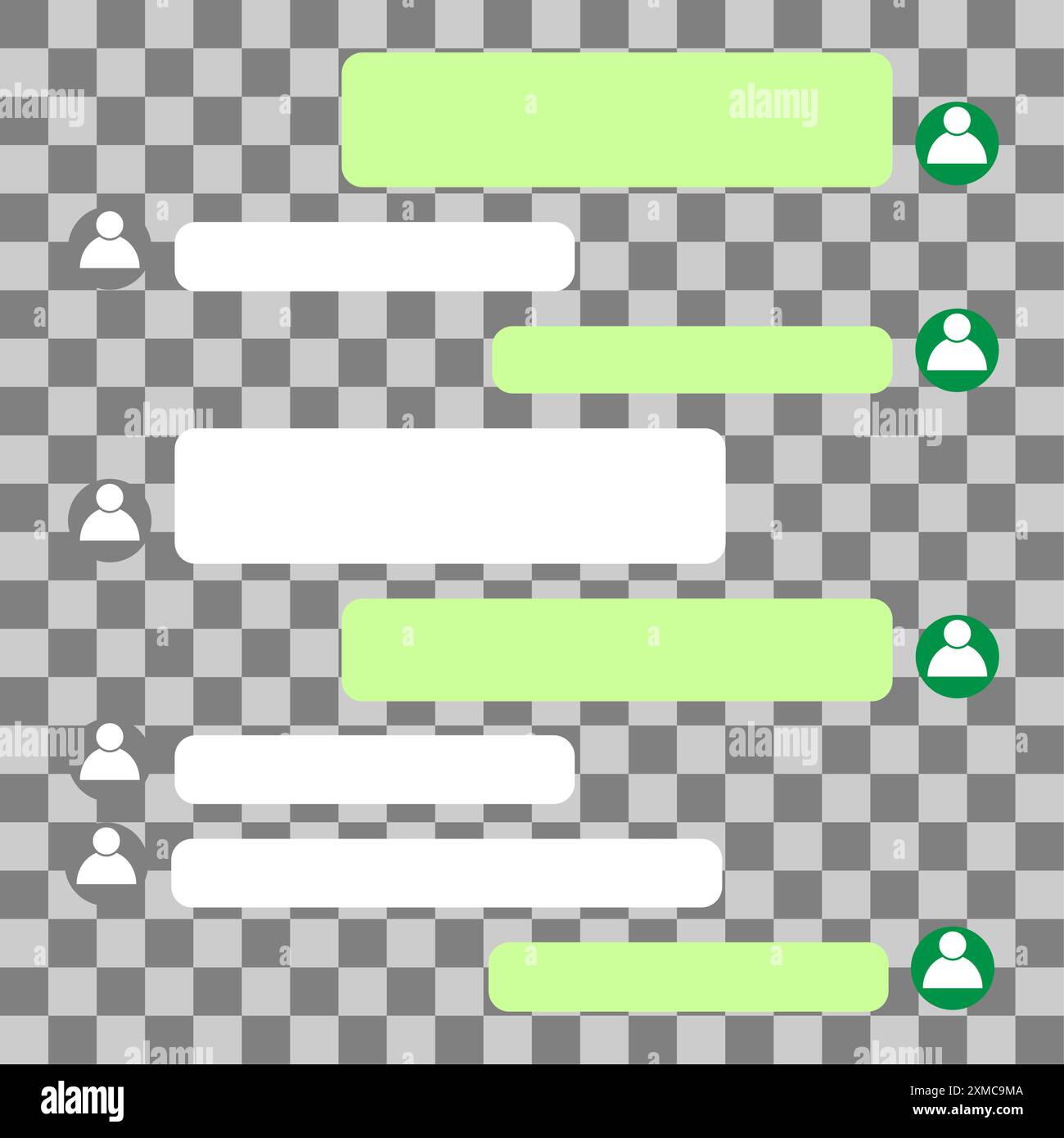 Short bubble message, chat speech conversation, interface dialog vector ...