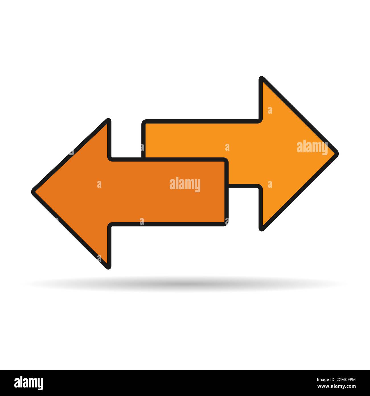Exchange arrow transfer shadow icon,swap web button design, move symbol ...
