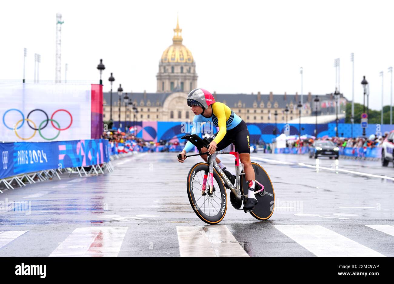 Belgium's Lotte Kopecky during the Women's Individual Time Trial at ...