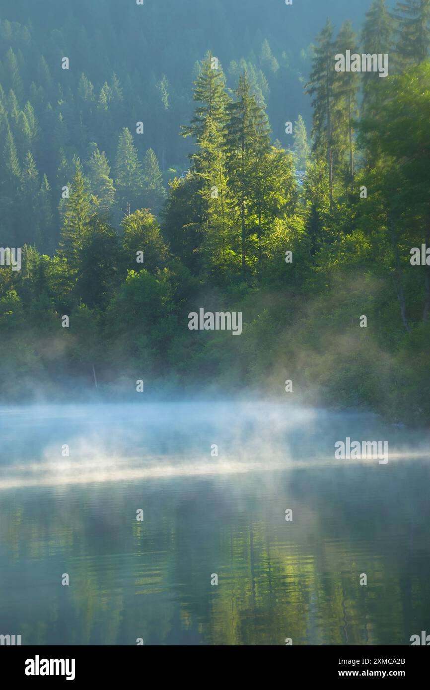 Soft blue mist drifts hi-res stock photography and images - Alamy