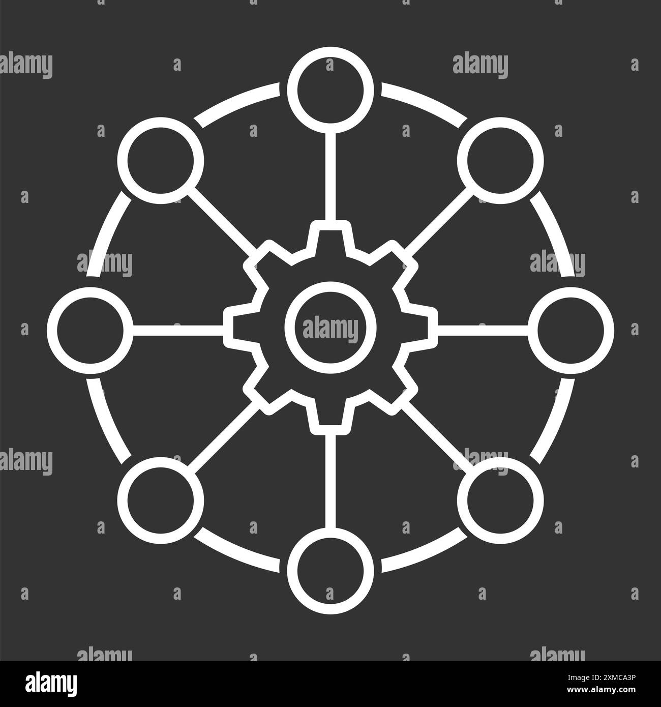 Multichannel digital design icon, omnichannel flat web symbol, internet ...