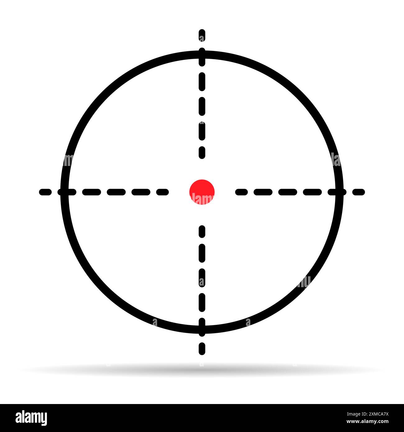Crosshair army target shadow icon, hunting cross sign mark, graphic ...