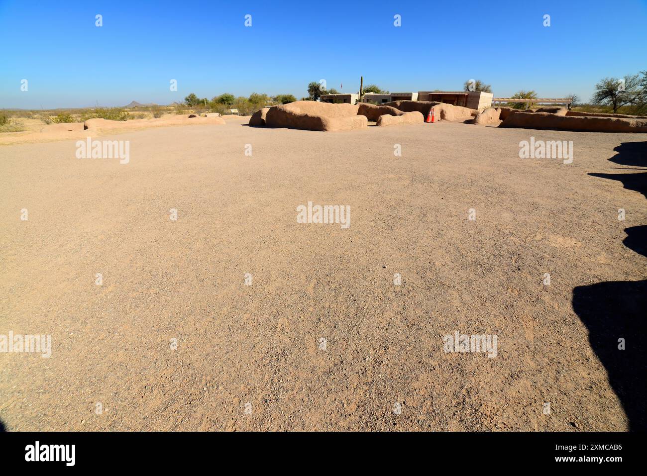 Ancient Casa Grande Ruins National Monument of the Pre-columbian ...