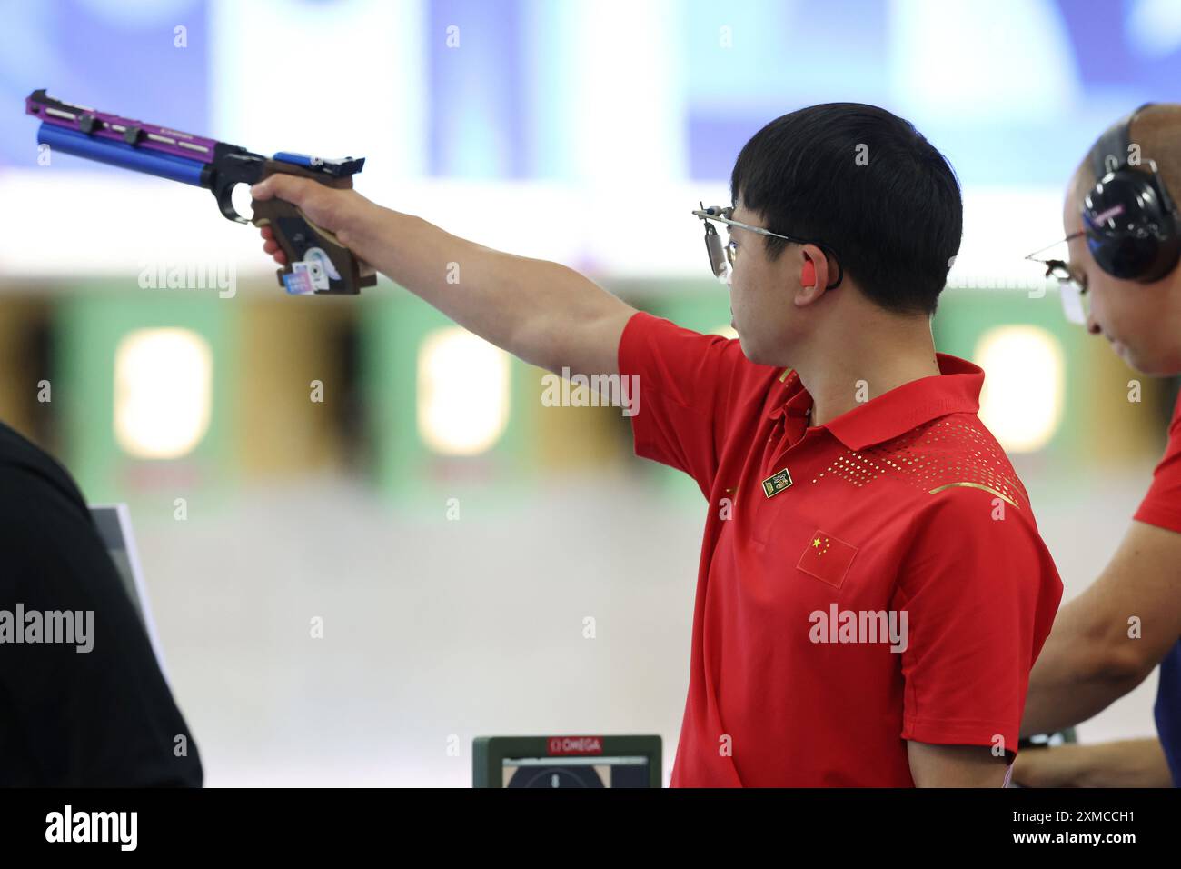 Chateauroux, France. 27th July, 2024. Xie Yu of China competes during ...