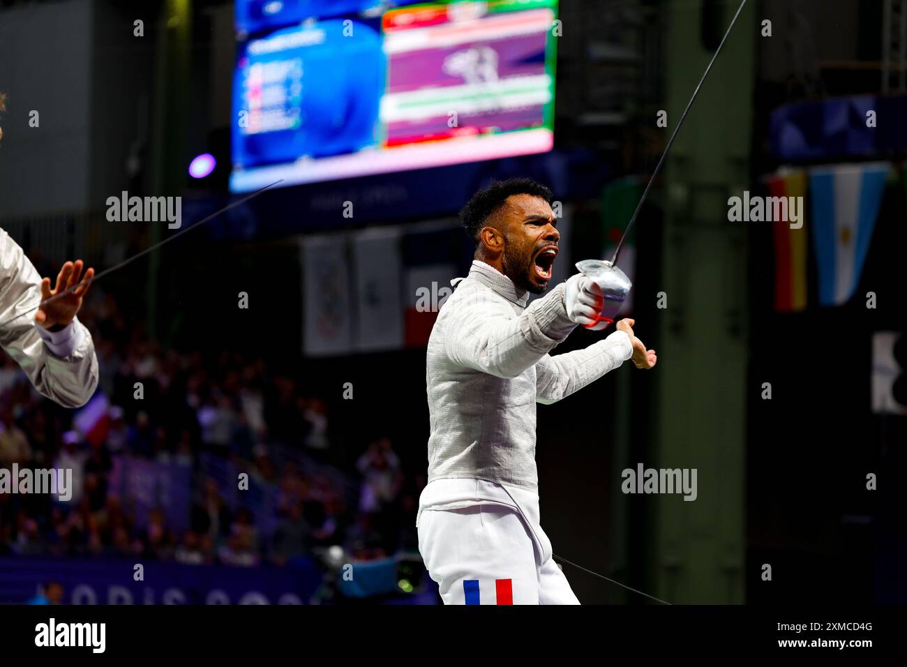 APITHY Bolade of France, SZATMARI Andras of Hungarian, Men's Sabre ...