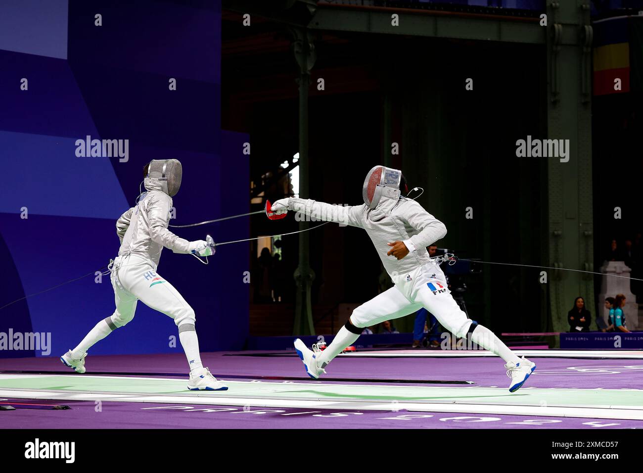 APITHY Bolade of France, SZATMARI Andras of Hungarian, Men's Sabre ...