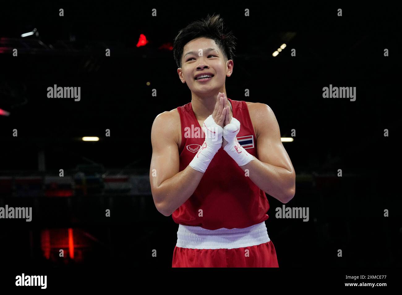 Thailand's Jutamas Jitpong celebrates after defeating Serbia's Sara ...