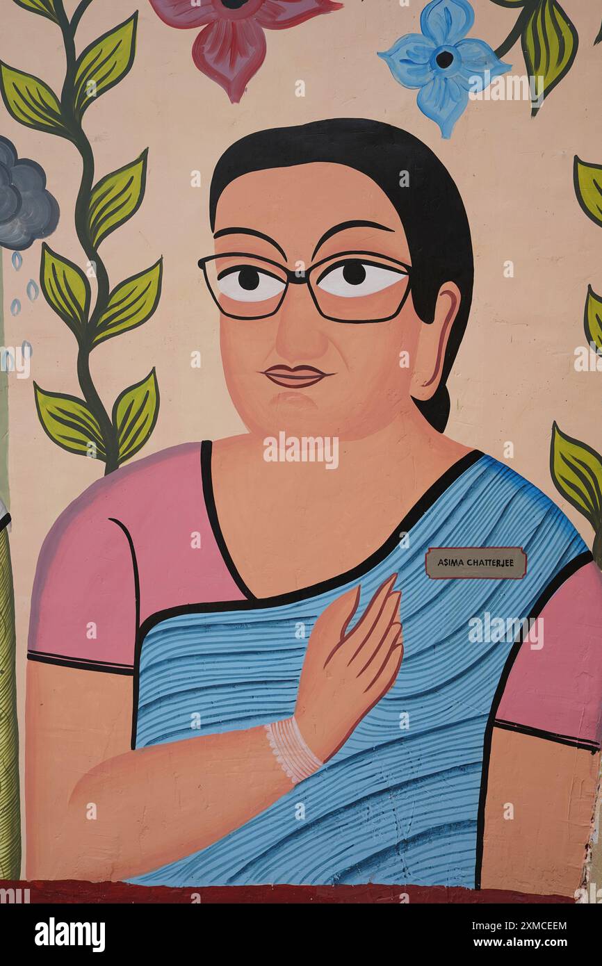 Mural of Asima Chatterjee (23 September 1917 – 22 November 2006) in ...
