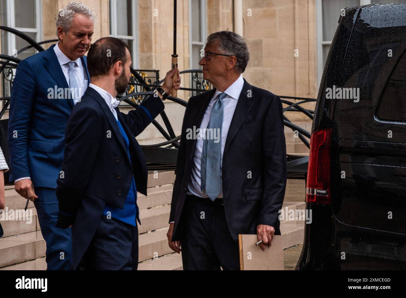 FRANCE-PARIS-ELYSEE-BILL GATES-VIP The American billionaire and ...
