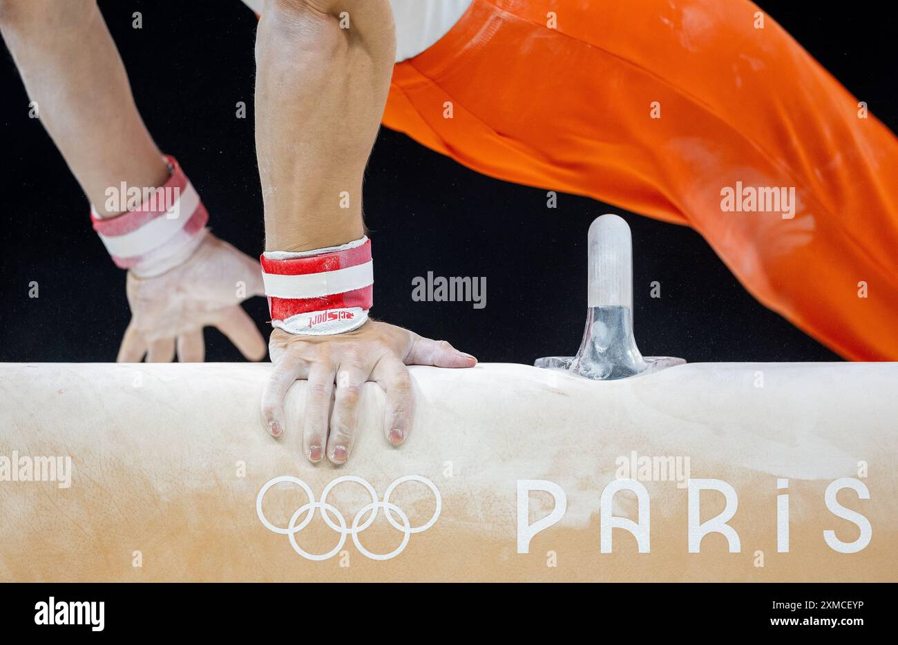PARIS - Frank Rijken in action during the gymnastics qualifications ...