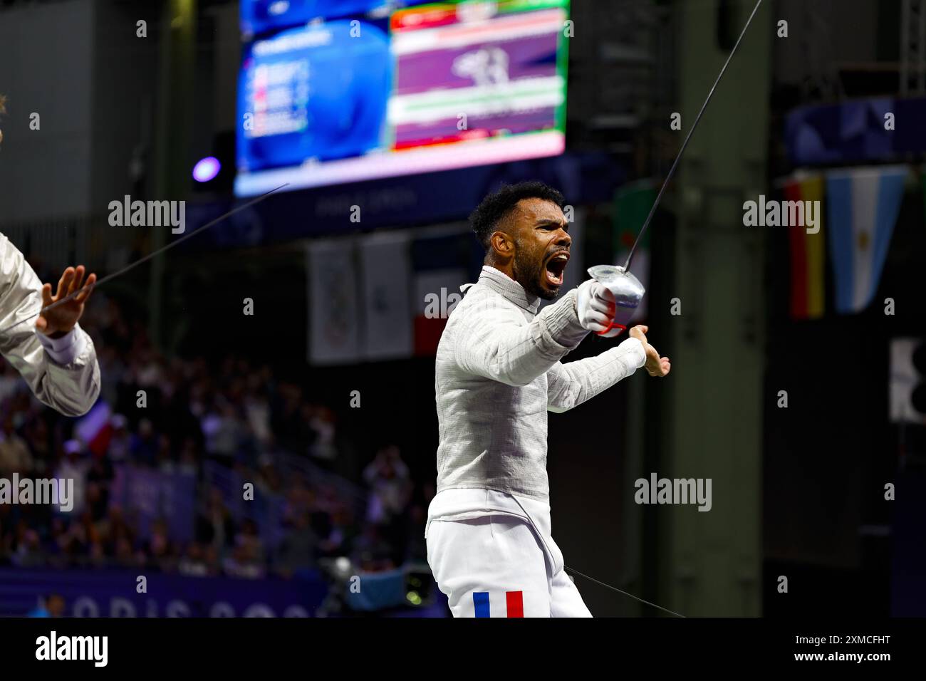 APITHY Bolade of France, SZATMARI Andras of Hungarian, Men's Sabre ...