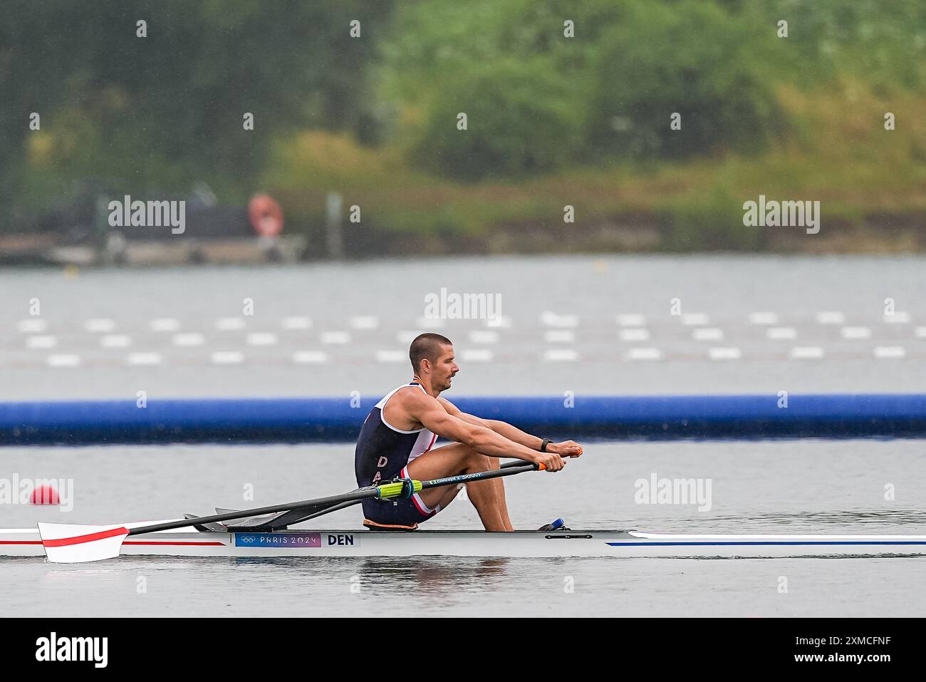 Sverri Nielsen of Denmark, Rowing, Men's Single Sculls Heats, during ...
