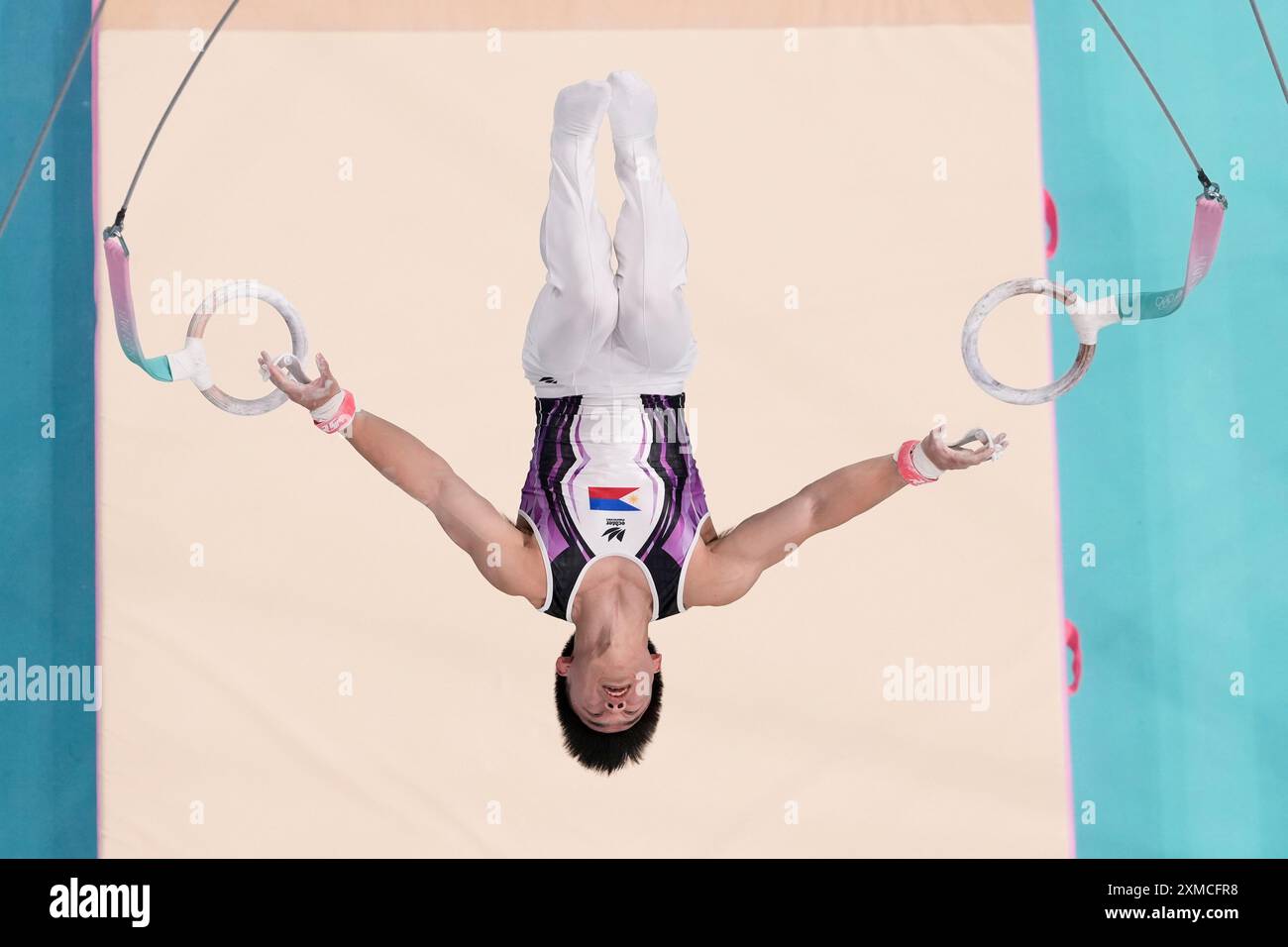 Carlos Edriel Yulo of the Philippines performs on the rings during a ...