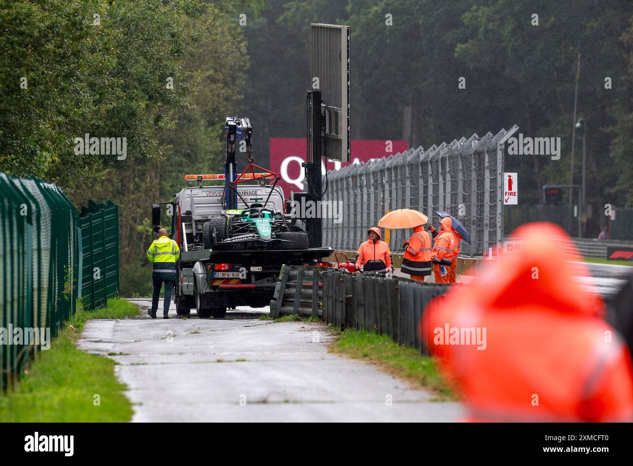 Damaged car of #18 Lance Stroll (CAN, Aston Martin Aramco F1 Team), F1 ...