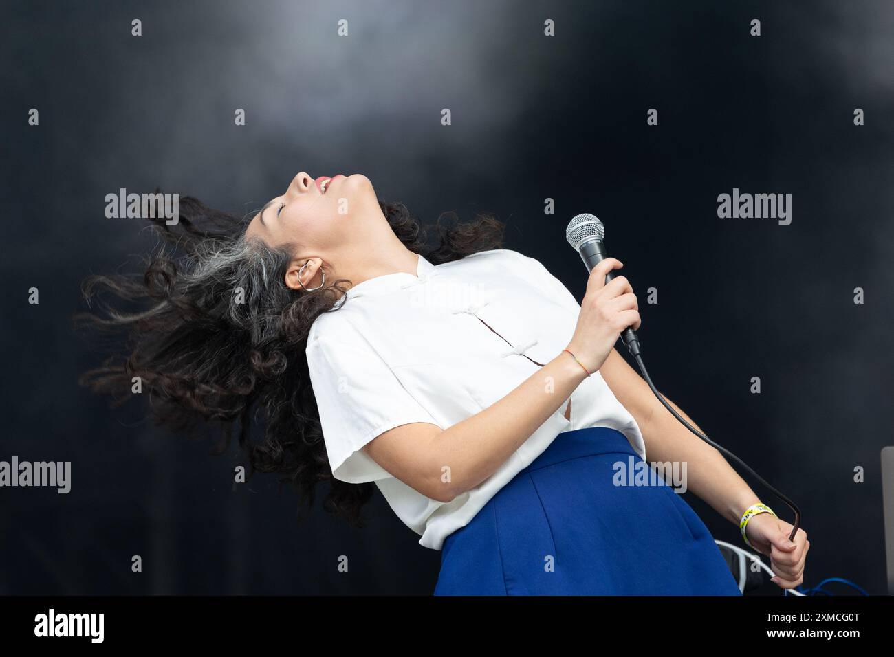 London, UK. Saturday July 27th, 2024. Maltese singer Yasmin Kuymizakis ...