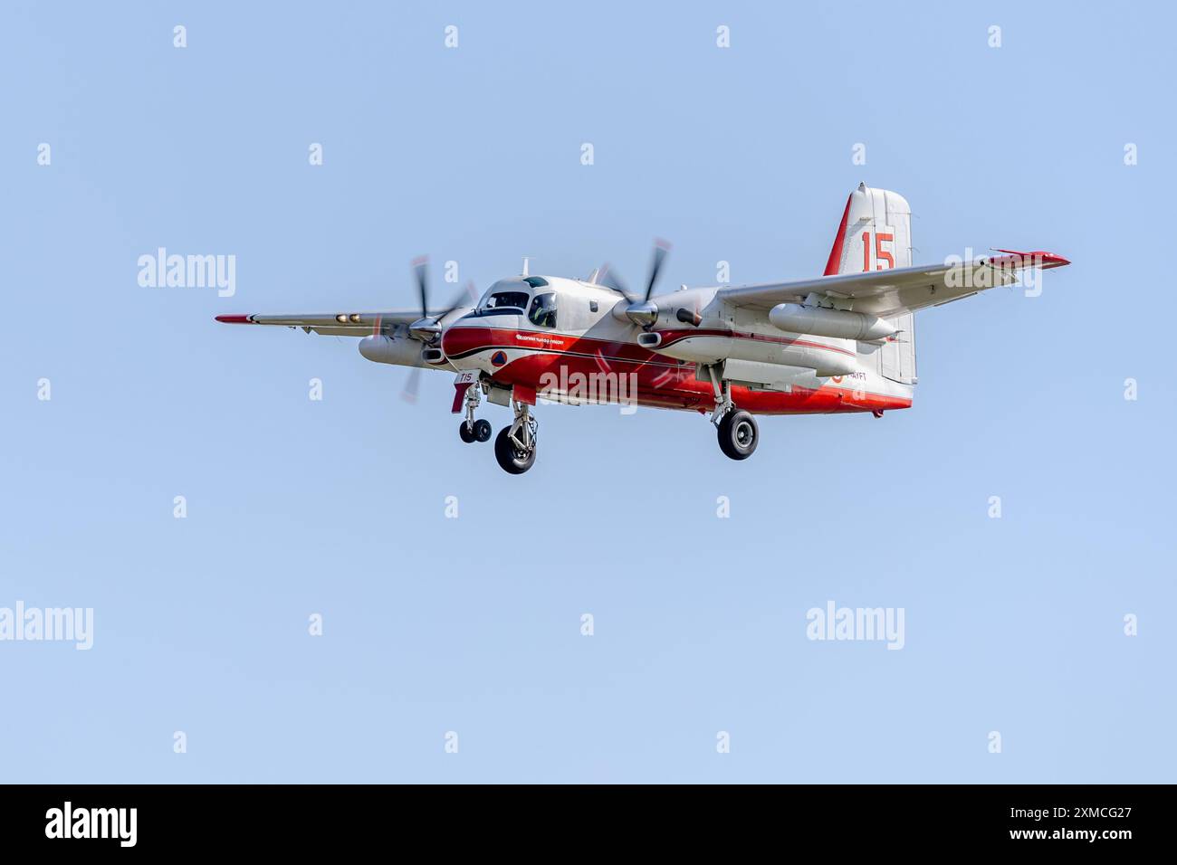 French Sécurité Civile - Conair S-2 Turbo Firecat, arriving at RAF ...