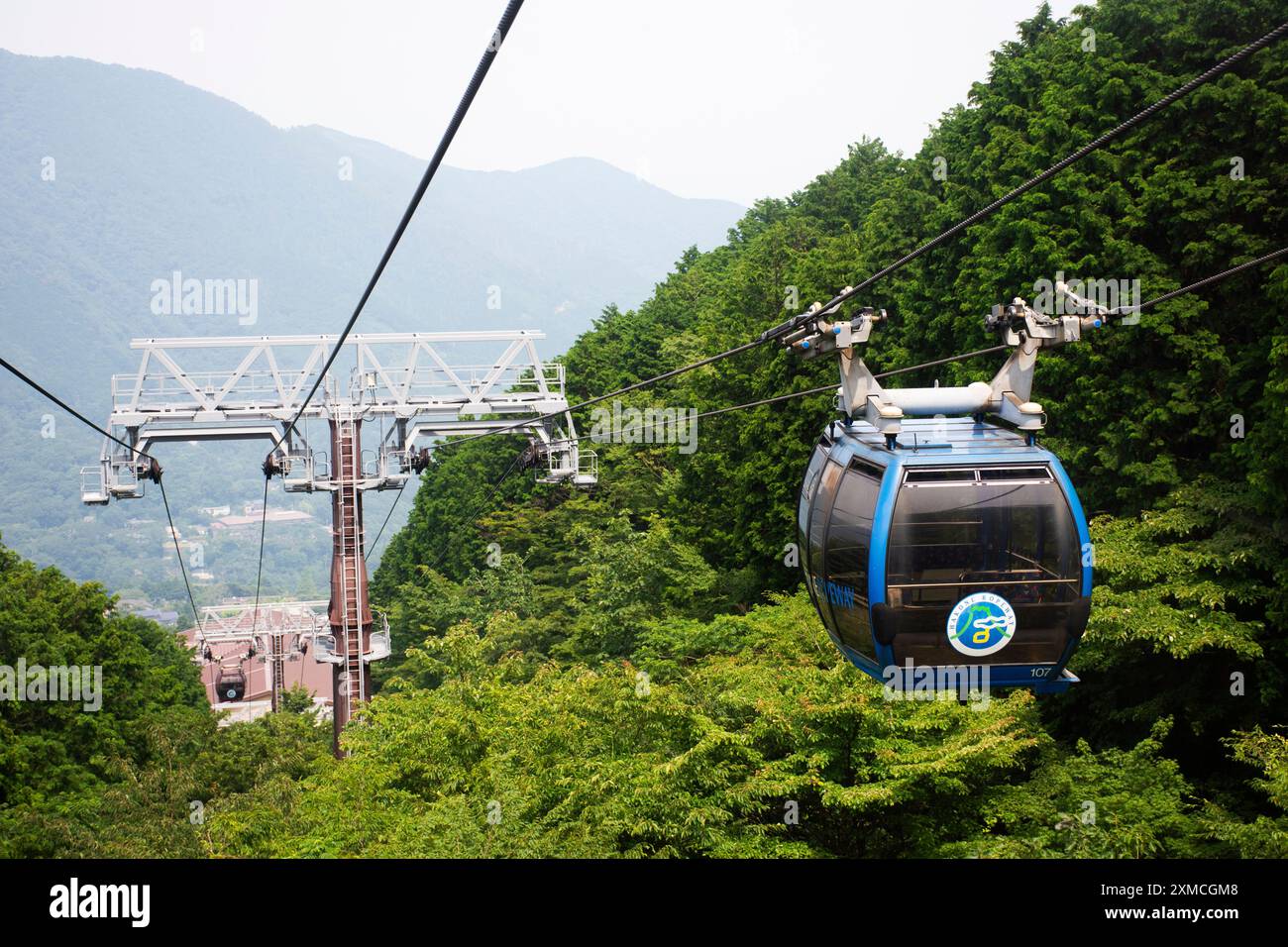 View landscape and Hakone Ropeway and Tozan Cable car for japanese ...