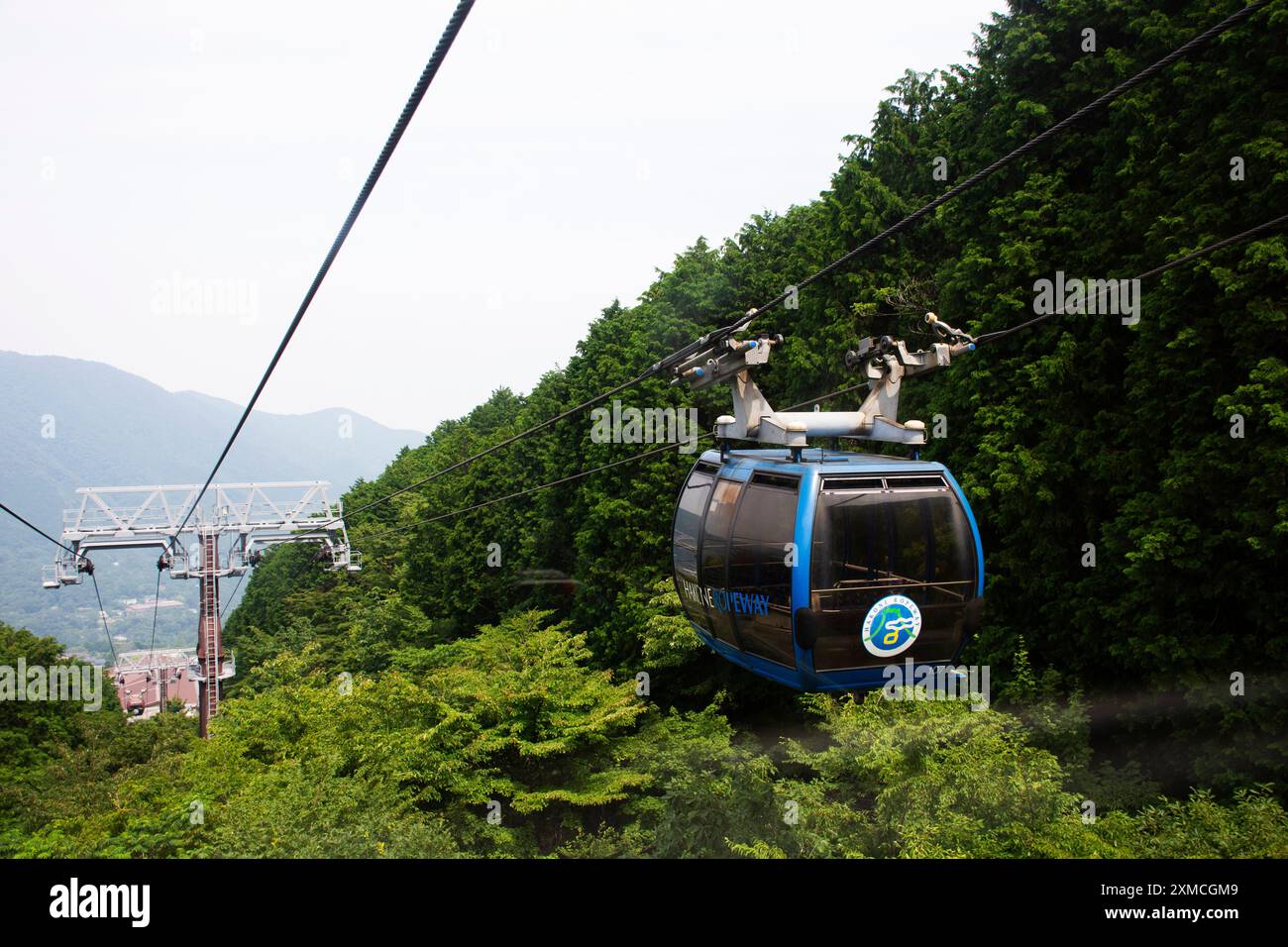 View landscape and Hakone Ropeway and Tozan Cable car for japanese ...