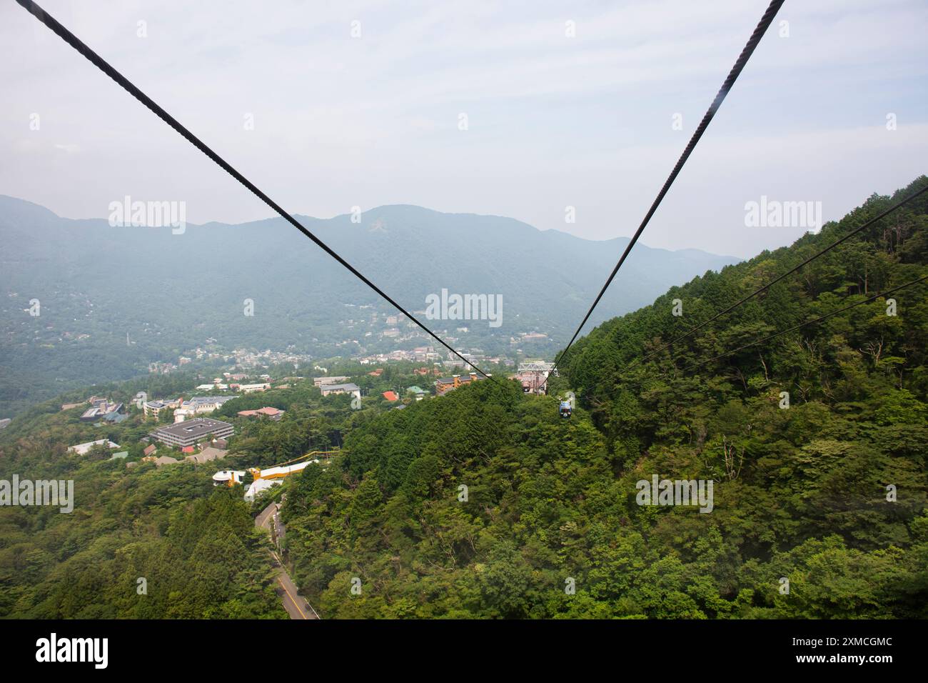 View landscape and Hakone Ropeway and Tozan Cable car for japanese ...
