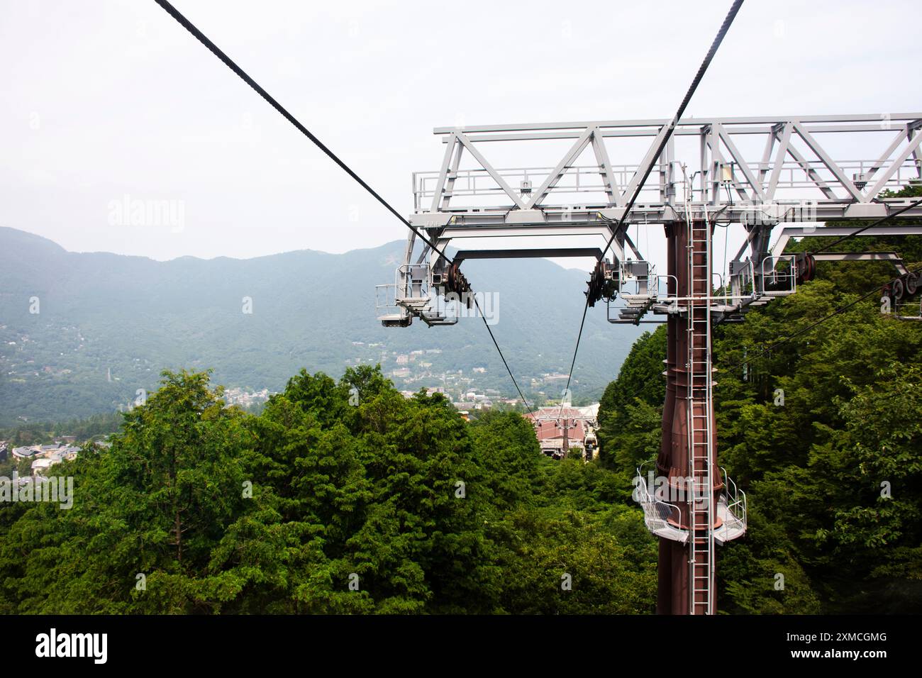 View landscape and Hakone Ropeway and Tozan Cable car for japanese ...